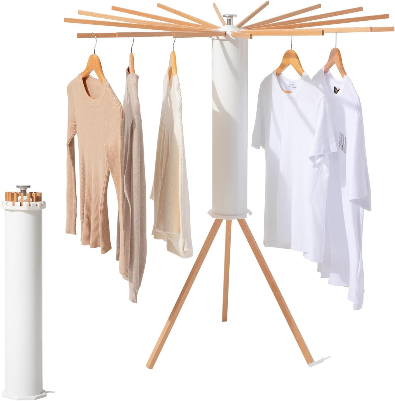 Tripod Clothes Drying Rack, Foldable Drying Rack Laundry Portable ...