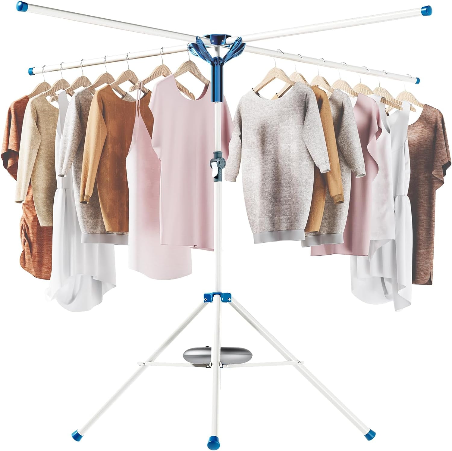 Tripod Clothes Drying Rack Folding, Garment Rack Portable Drying Rack ...