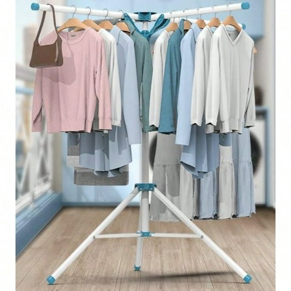 Tripod Clothes Drying Rack Folding Indoor Portable Drying Rack Clothing ...