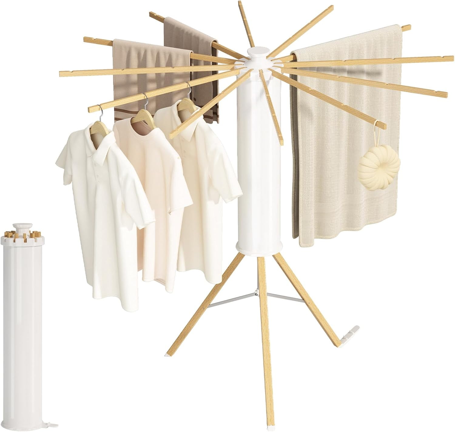 Tripod Clothes Drying Rack, Octopus Drying Rack, Portable and Foldable ...