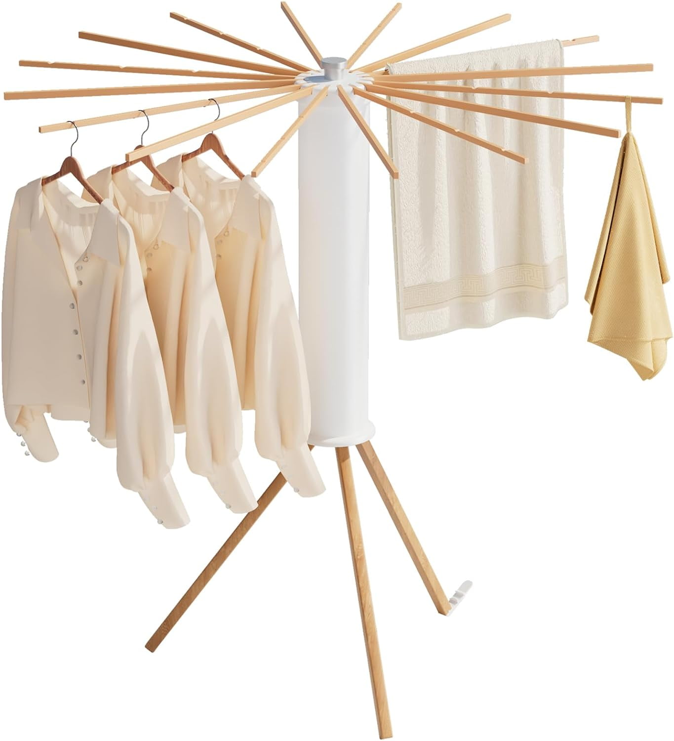 Tripod Clothes Drying Rack,Portable and Laundry Hanging Rack Space ...