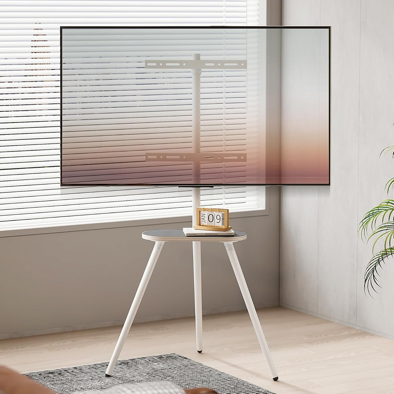Tripod Easel TV Stand for 40 to 65 Inch LCD Led Screen, Height ...