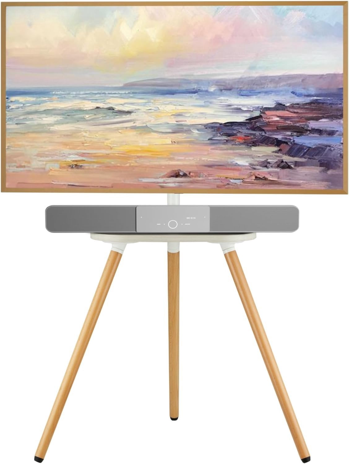 Tripod Easel TV Stand for 43-65" TVs, Height-Adjustable Swivel Corner ...