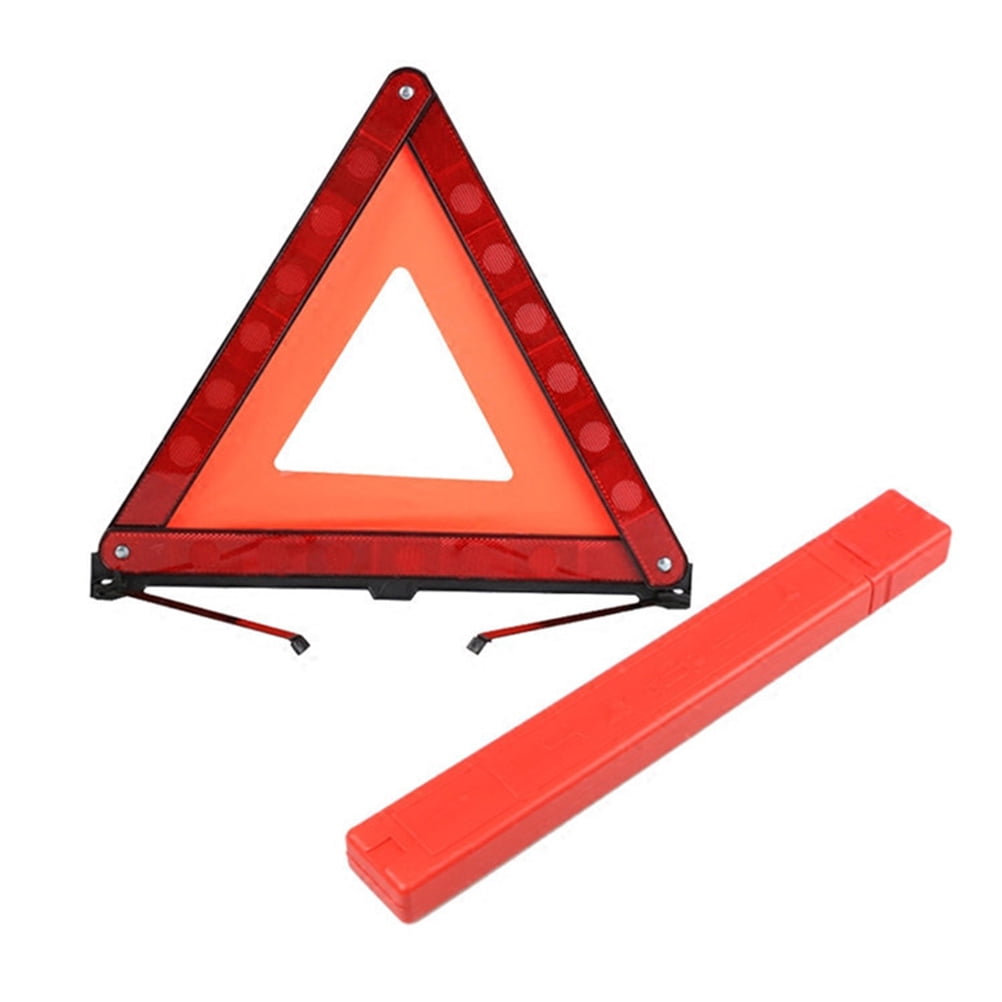 WHAMVOX Red Reflective Warning Triangle for Cars Durable Plastic ...