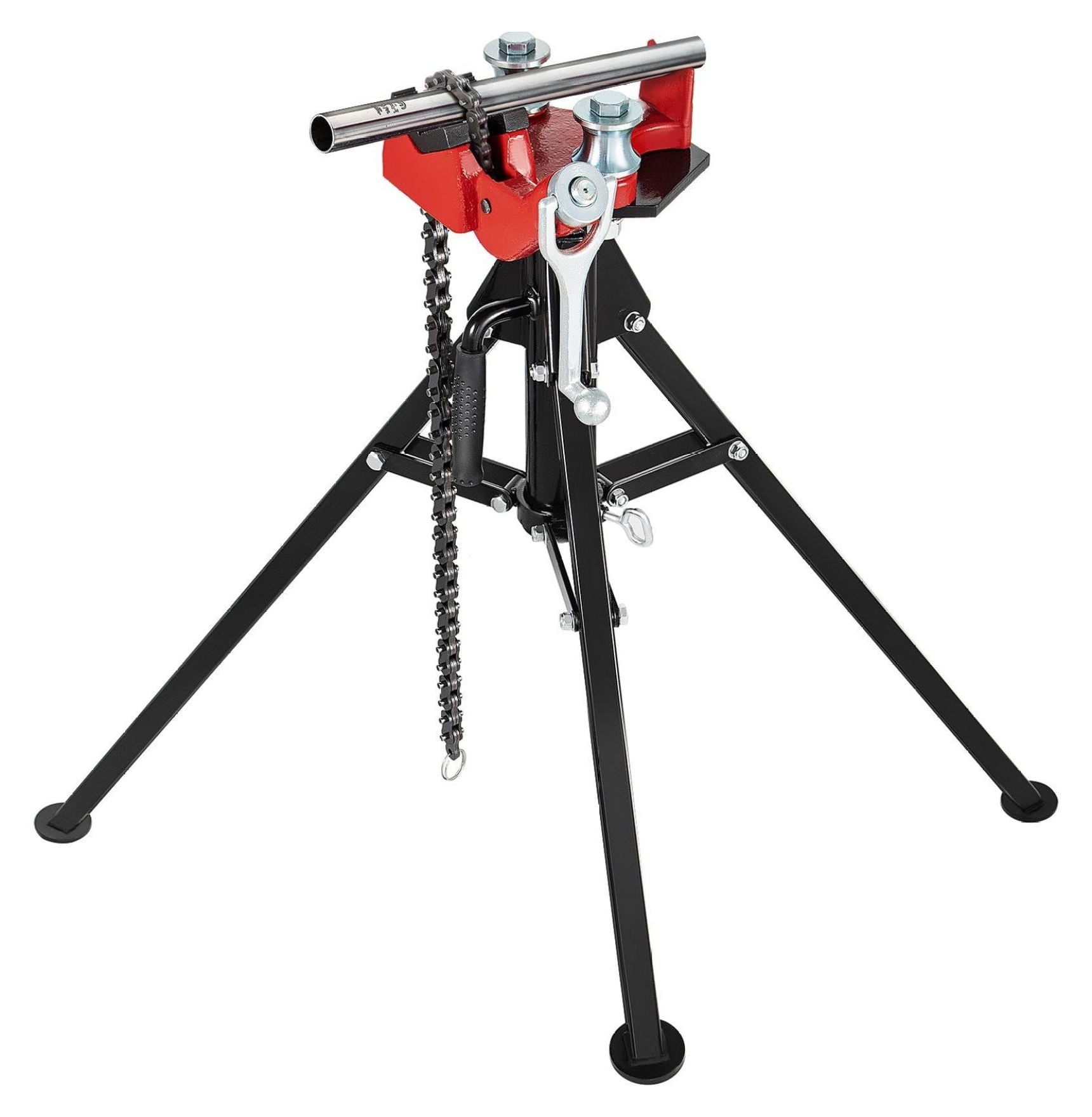 Tripod Pipe Chain Vise, 1/8-5" Pipe Capacity, 36.4" Chain Vise Stand ...