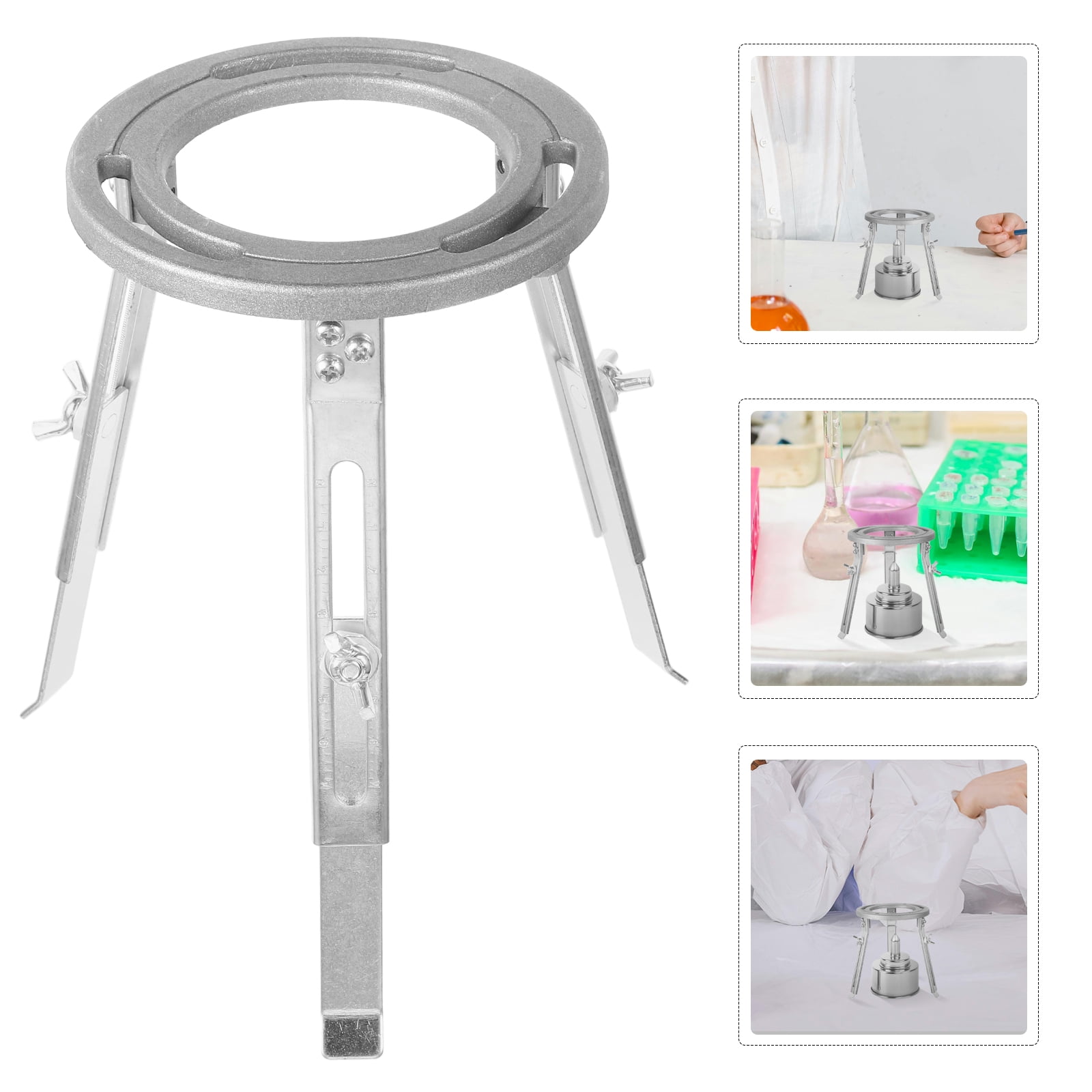 Tripod Stand,Adjustable Laboratory Tripod Alcohol Lamp Holder Heating ...