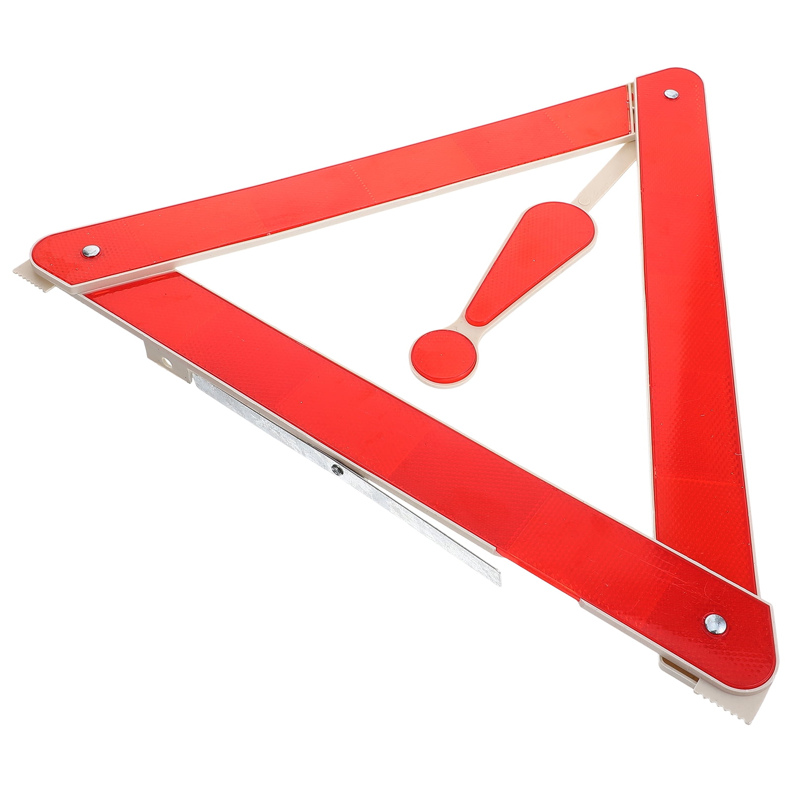 DEEPCRAFF Automotive Triangle Warning Sign Red 1 Set 15.2x13.2x0.08in ...