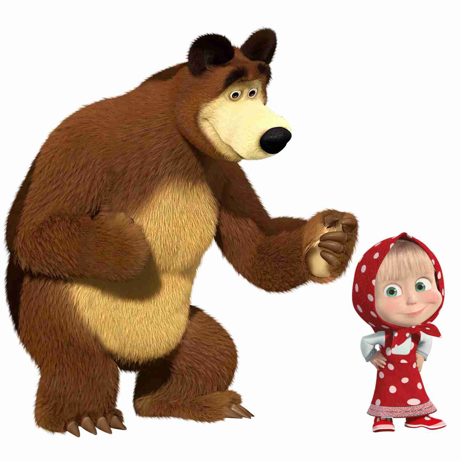 TripodBrothers Masha and The Bear Wall Sticker – Self-Adhesive ...