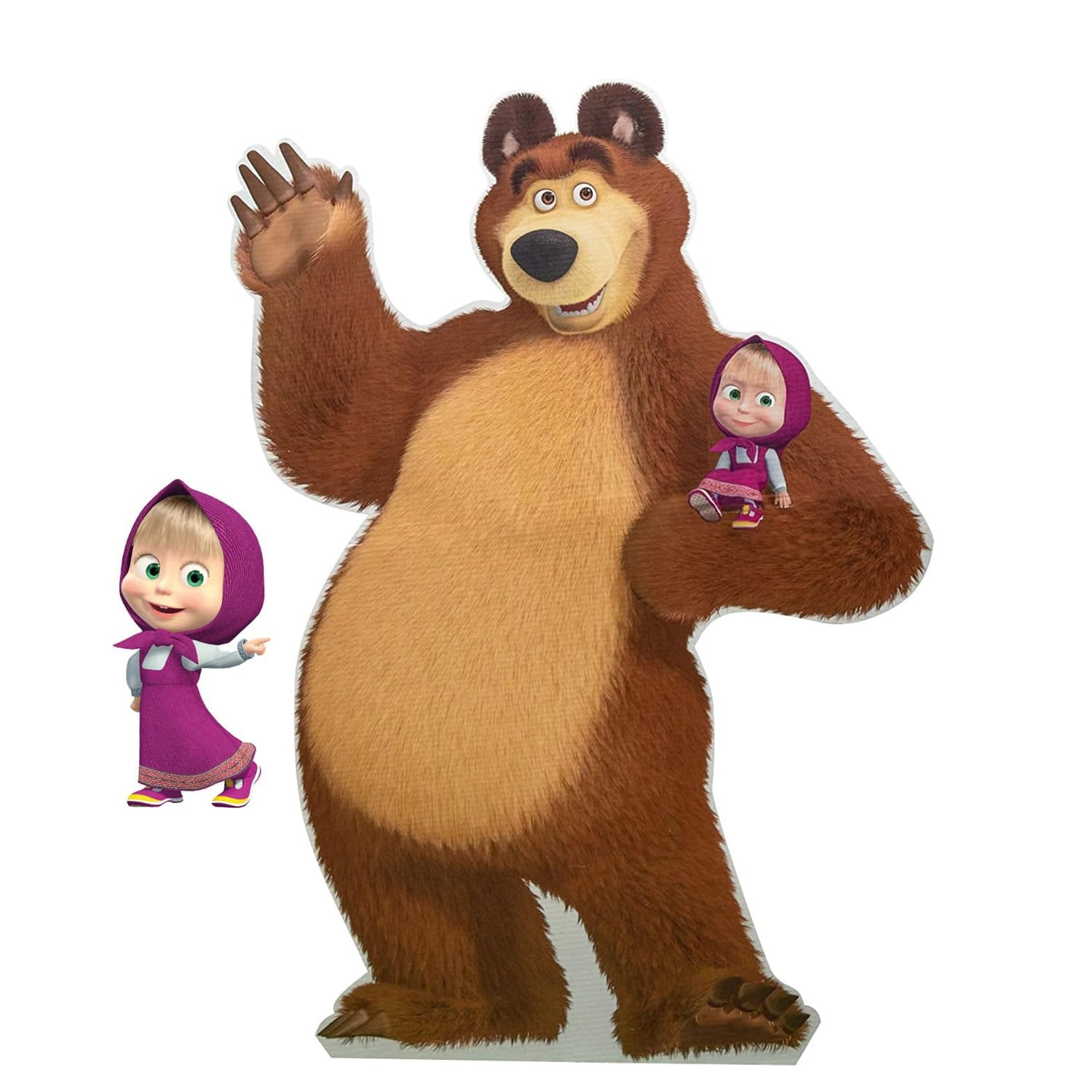 TripodBrothers Masha and The Bear Wall Sticker – Self-Adhesive ...