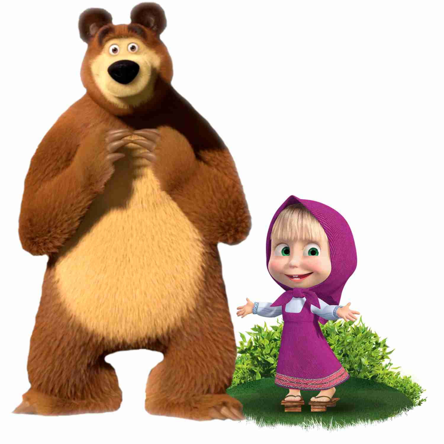 TripodBrothers Masha and The Bear Wall Sticker – Self-Adhesive ...