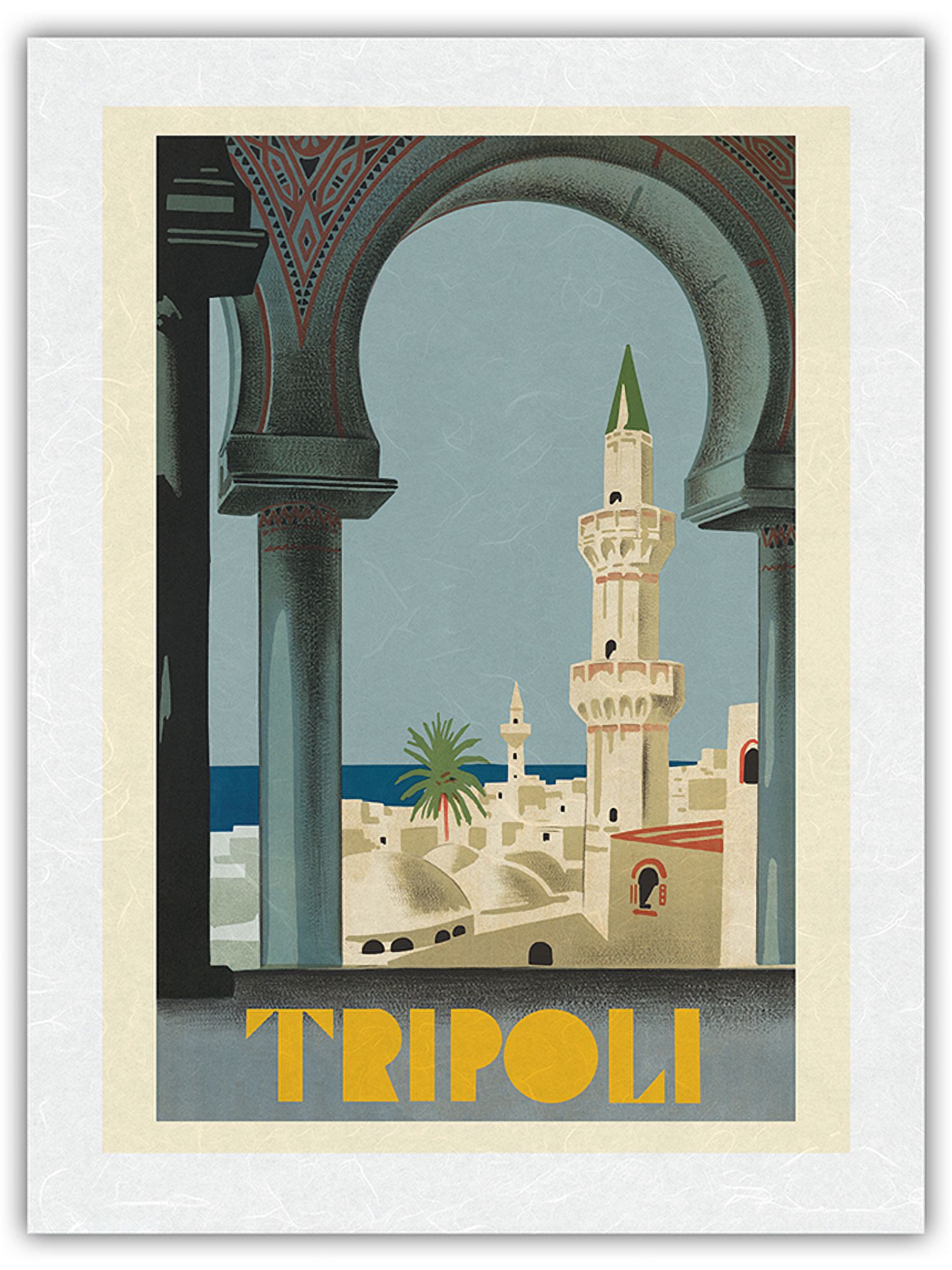 Tripoli Libya - Gurgi Mosque - Old Medina Marketplace - Vintage Travel ...