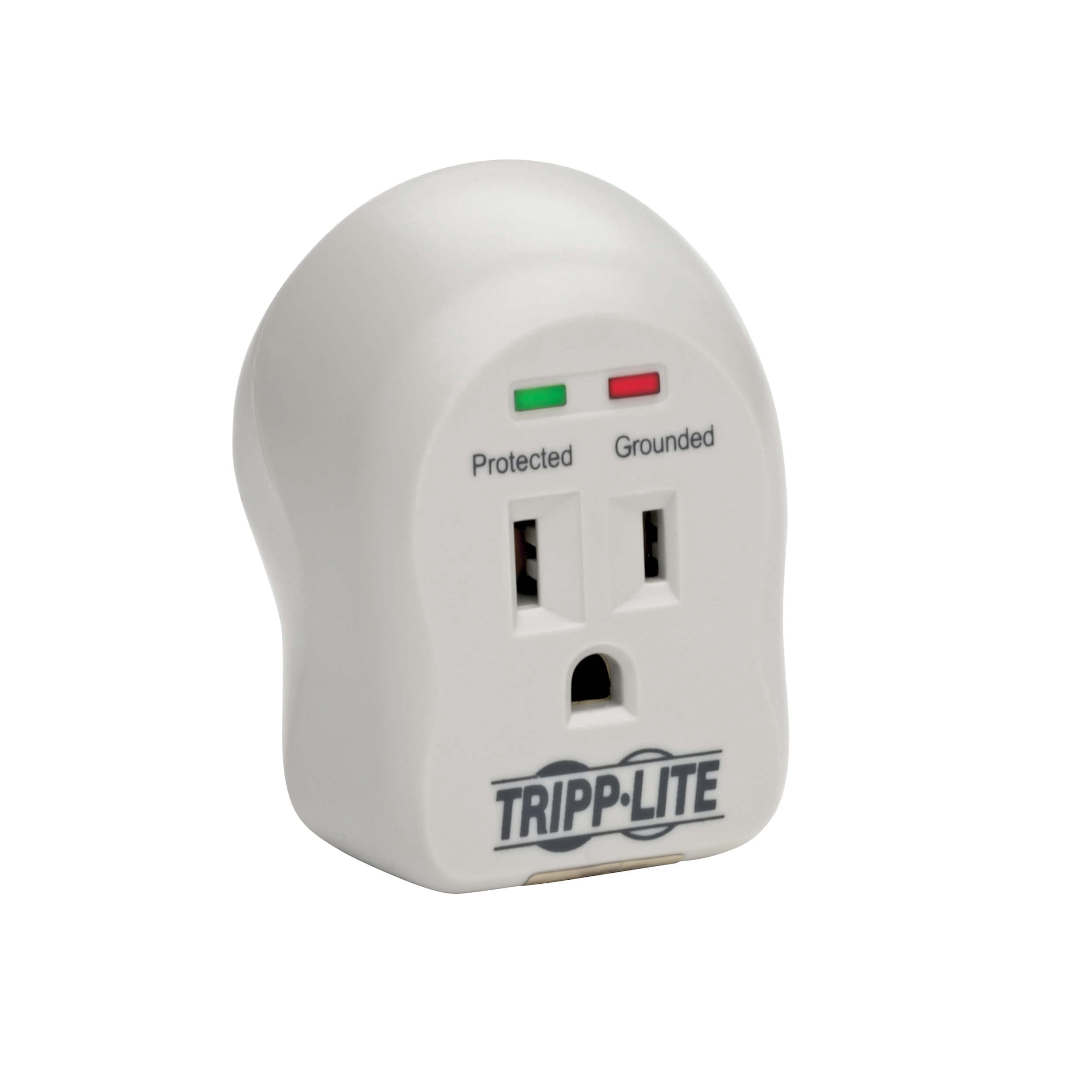 Tripp Lite 1 Outlet Portable Surge Protector Power Strip, Direct Plug ...