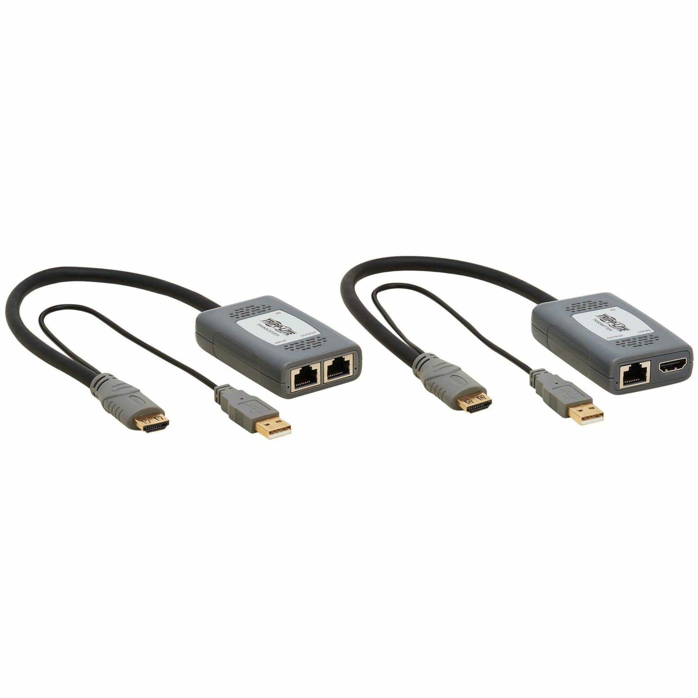 Tripp Lite 1-Port HDMI over Cat6 Extender Kit, Pigtail Transmitter ...
