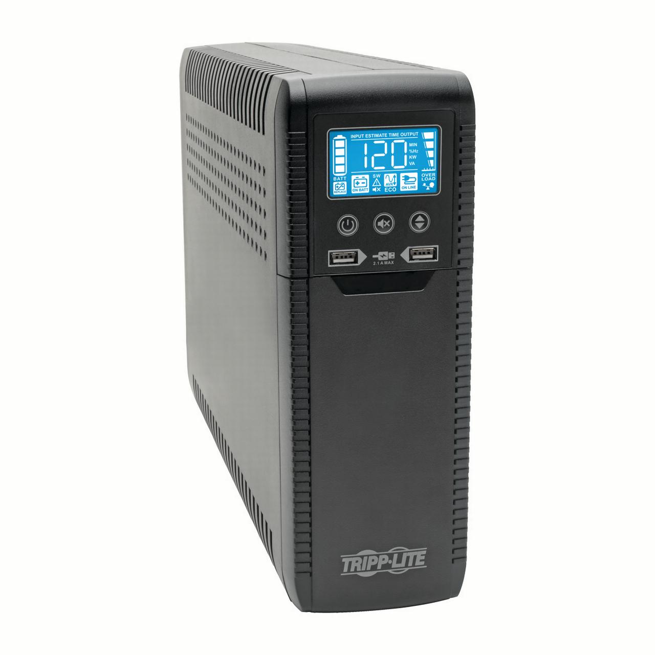 Tripp Lite 1000 VA 600 Watts ECO-Friendly UPS Battery Backup, AVR ...