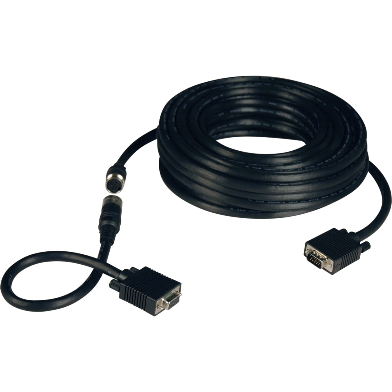 Tripp Lite 100ft VGA Coax Monitor Easy Pull Extension High Resolution ...