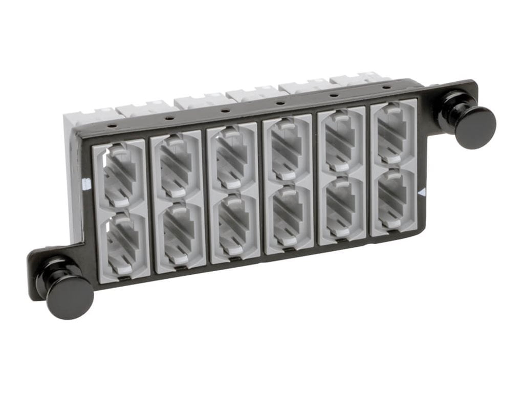 Tripp Lite 12-Fiber Patch Panel MTP/MTO x 12 40Gb Pass Through Cassette ...