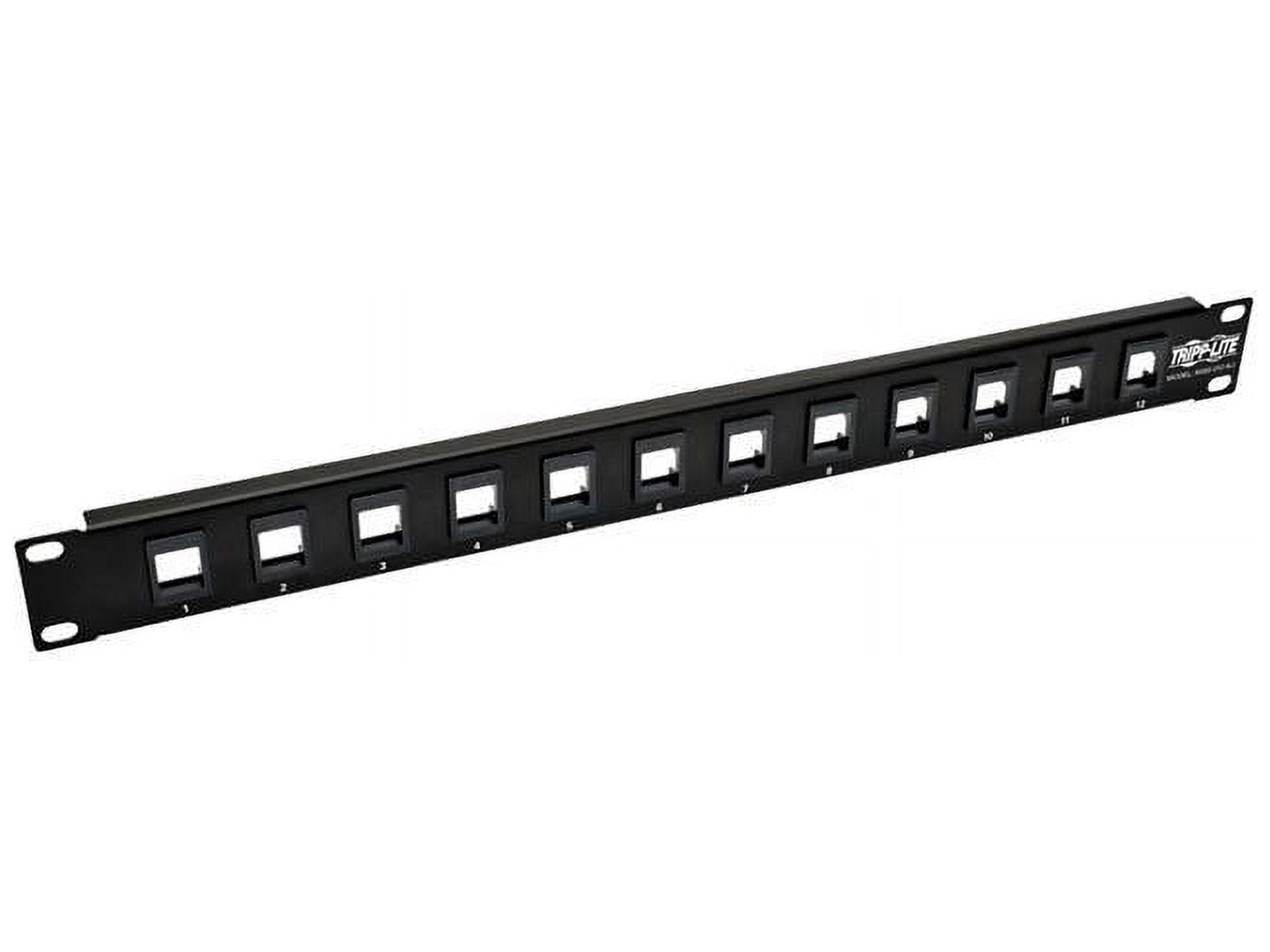 Tripp Lite 12-Port 1U Rack-Mount Unshielded Blank Keystone/Multimedia ...