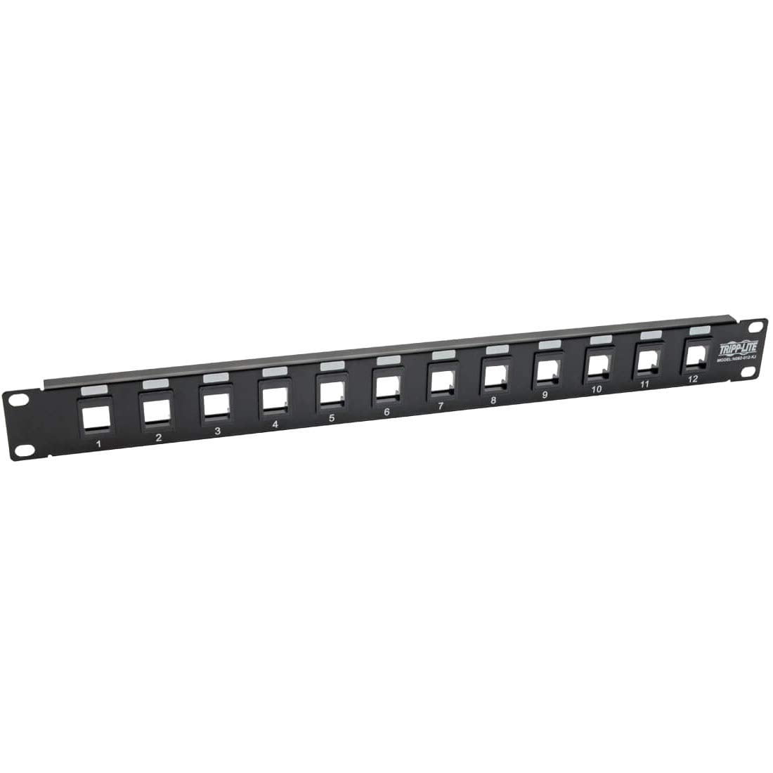 Tripp Lite 12-Port Keystone Blank Patch Panel RJ45, USB, HDMI, Cat5e ...