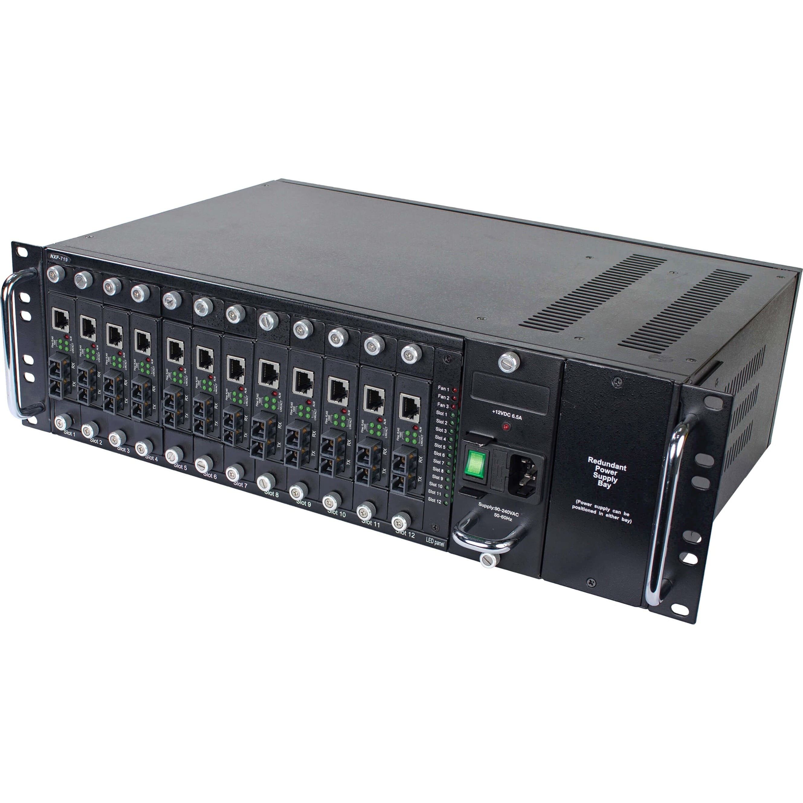 Tripp Lite 12-Slot Media Converter Chassis for Select N784-H and N785-H ...