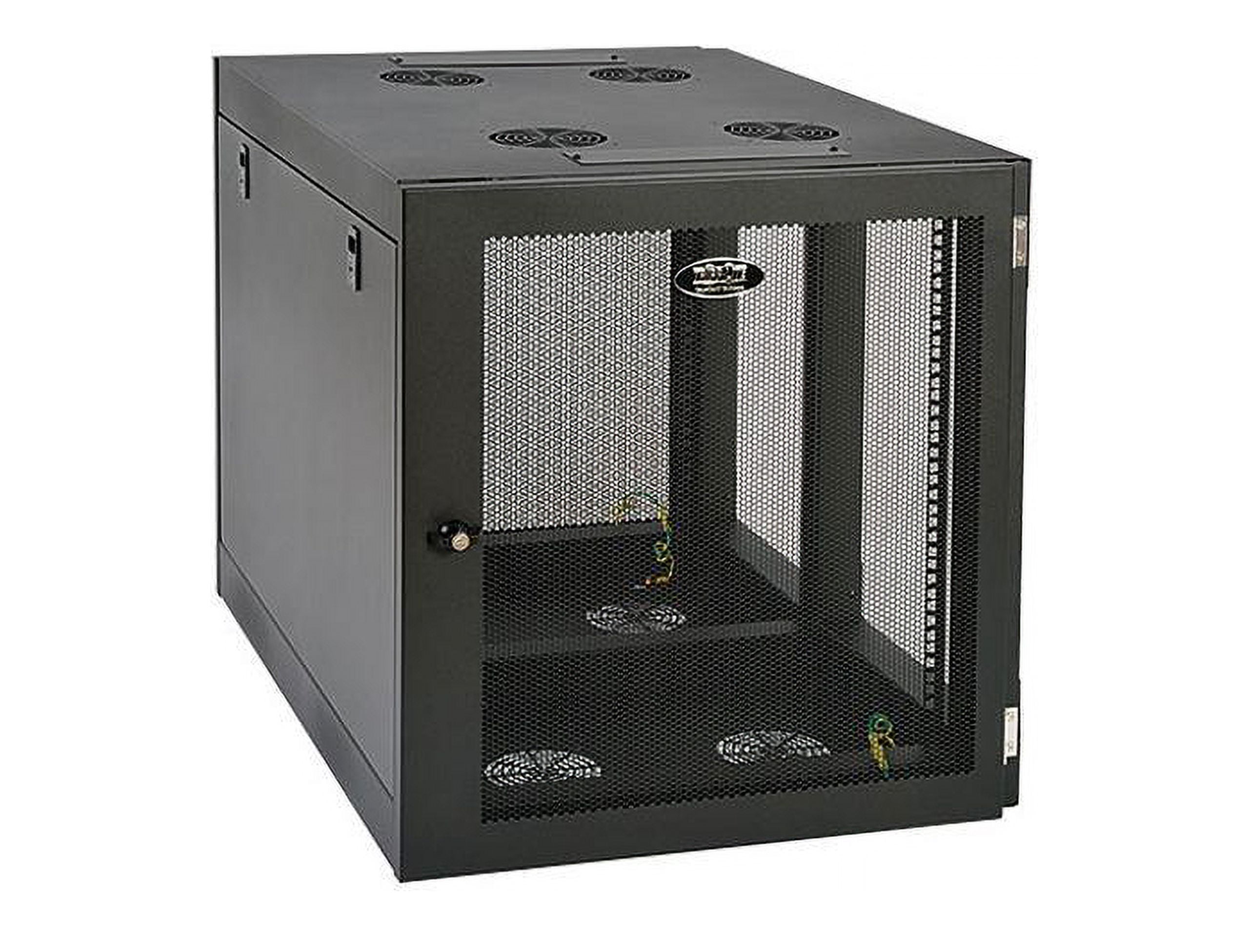 Tripp Lite 12U Wall-Mount Rack Enclosure Cabinet, Heavy-Duty Side-Mount ...