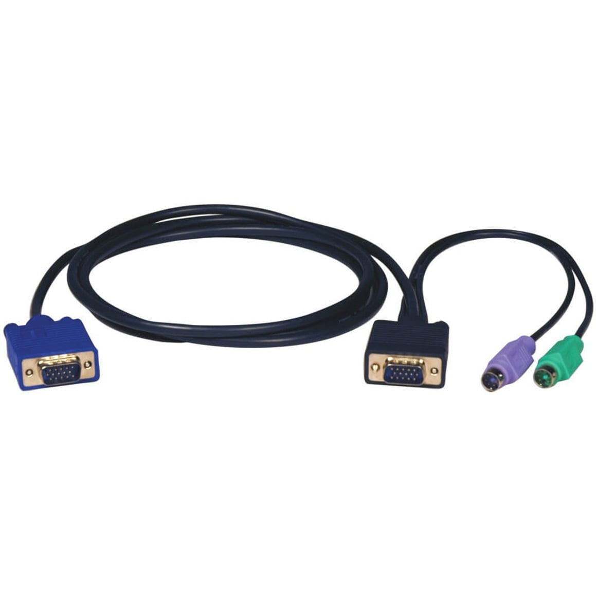 Tripp Lite 15ft PS/2 Cable Kit for B004-008 KVM Switch 3-in-1 Kit ...