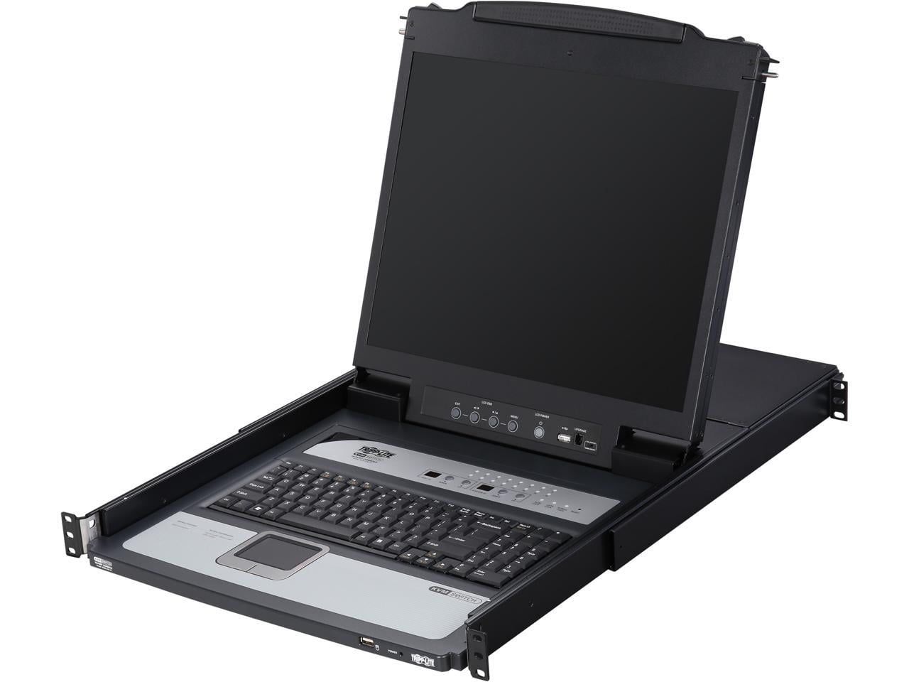 Tripp Lite 16-Port 1U Rack-Mount Console KVM Switch with 19-in. LCD + 8 ...