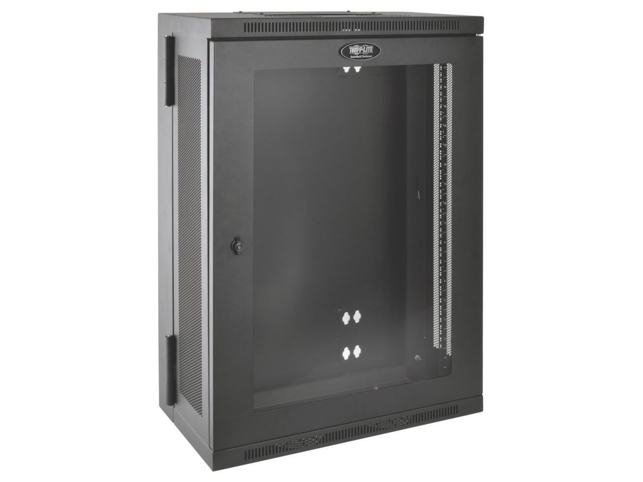 Tripp Lite 18U Wall-Mount Rack Enclosure Server Cabinet with Clear ...