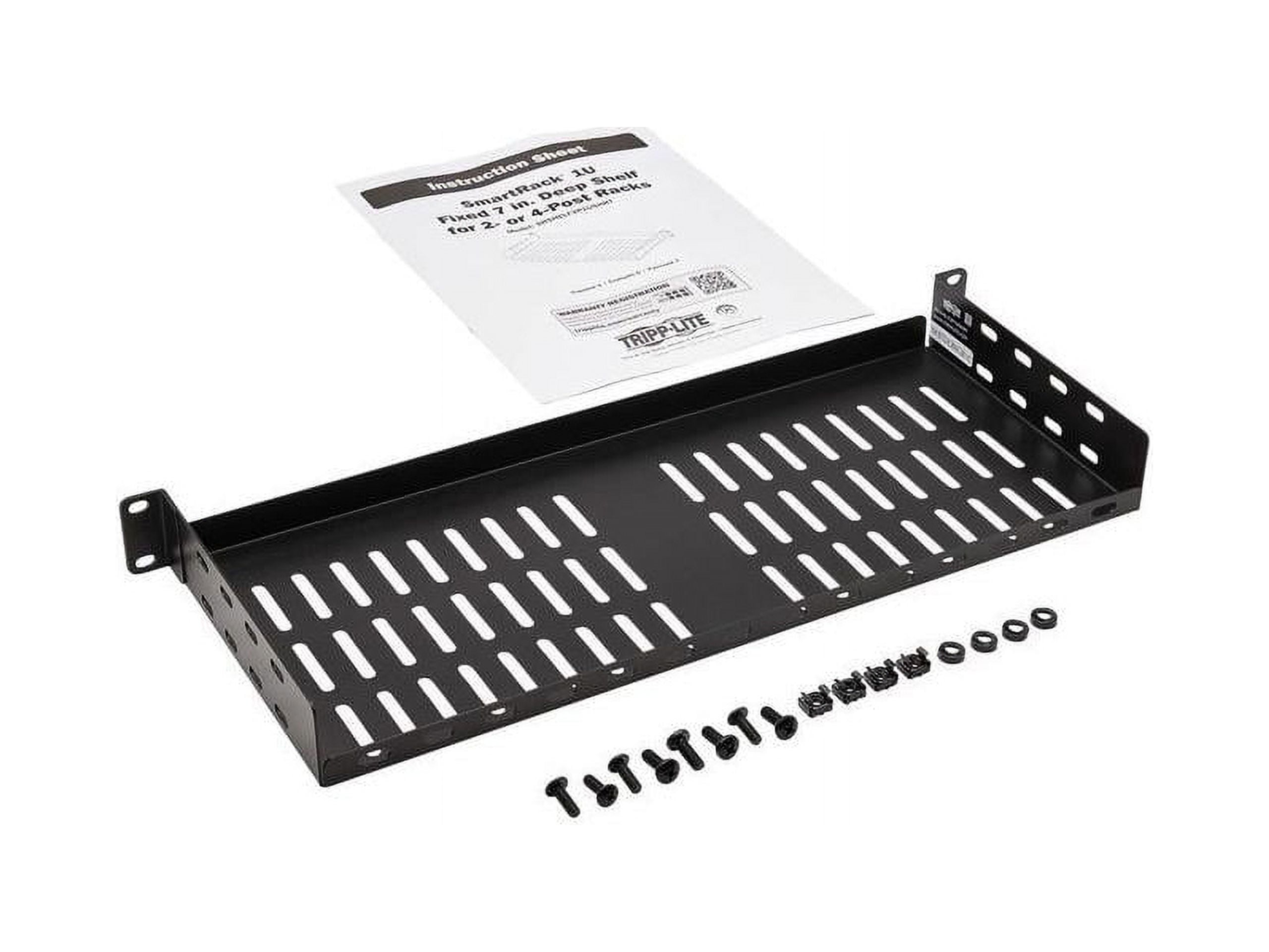 Tripp Lite 1U SmartRack Cantilever Fixed Steel Vented Rack Shelf ...