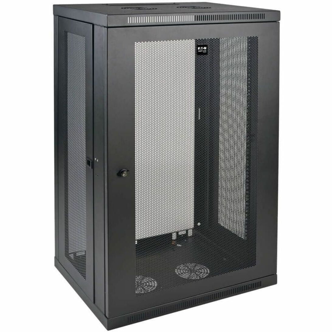 Tripp Lite 21U Wall Mount Rack Enclosure Server Cabinet w/ Door and ...