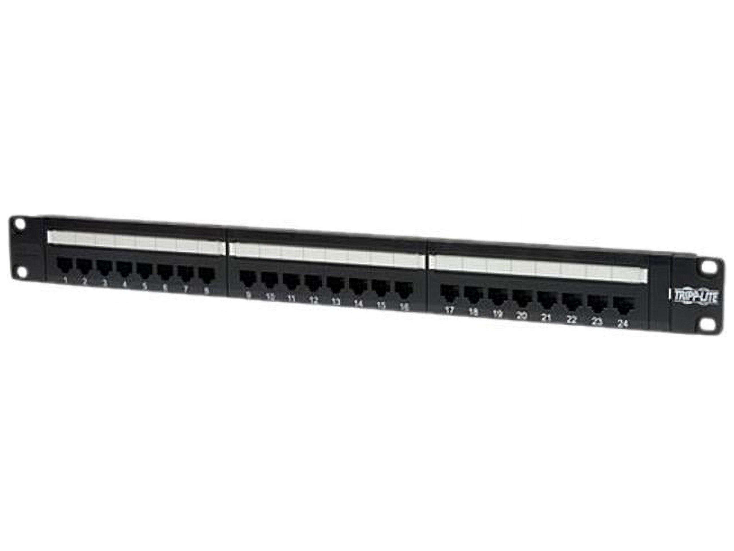Tripp Lite 24-Port Cat5e Cat5 Rackmount Patch Panel 568B 110 Punch 1URM ...