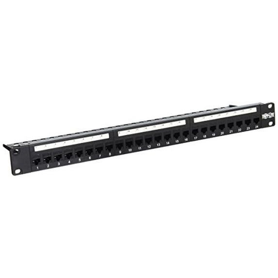Tripp Lite 24-Port 1U Rackmount Cat6 Feedthrough Patch Panel, RJ45 ...