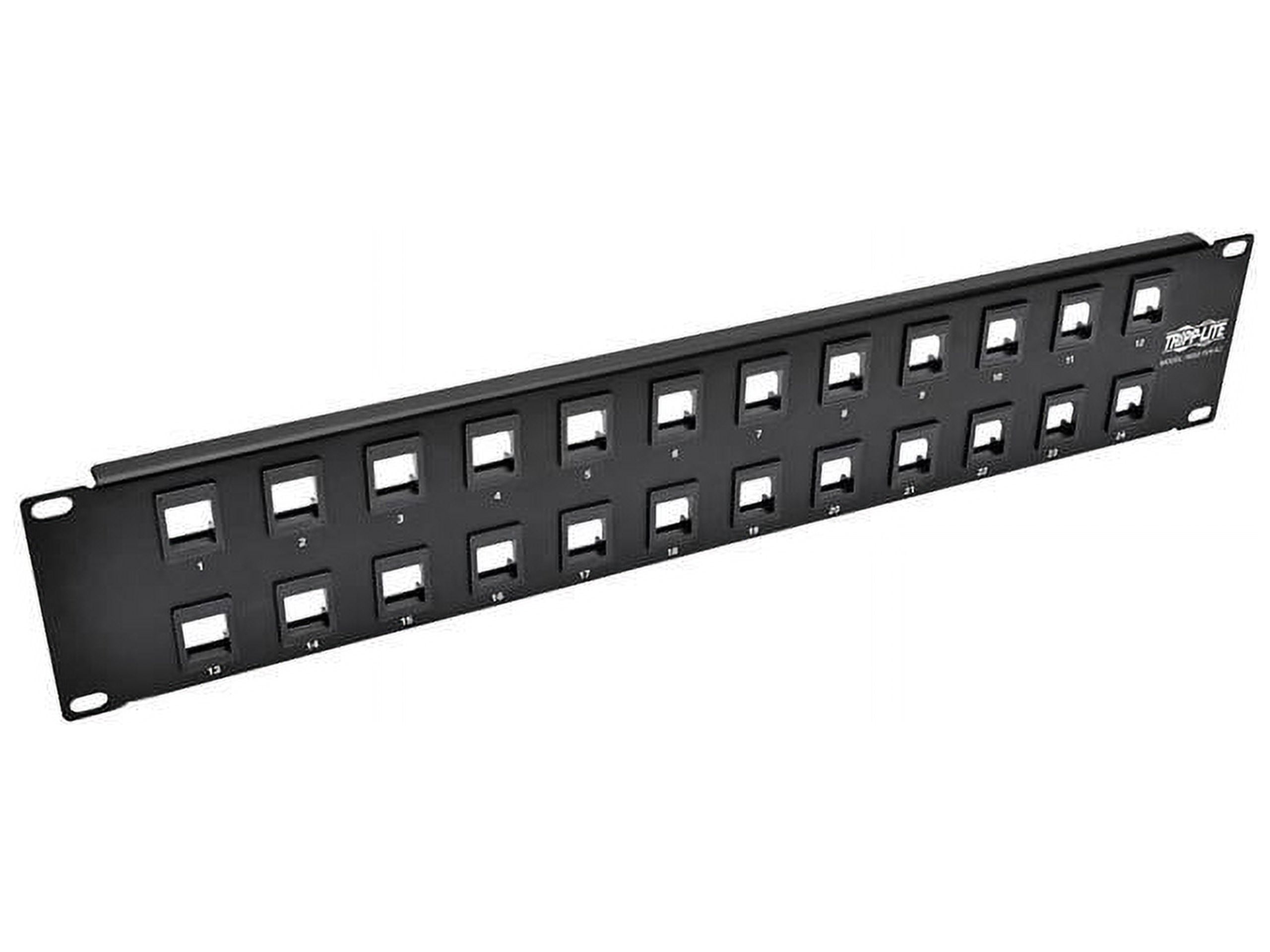 Tripp Lite 24-Port 2U Rack-Mount Unshielded Blank Keystone/Multimedia ...