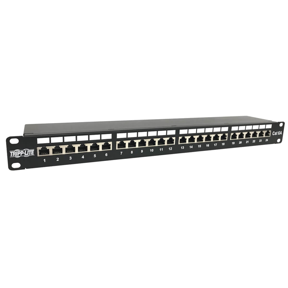 Tripp Lite 24-port Cat6a Shielded Patch Panel - 10 Gbps, Stp, 110 Punch ...