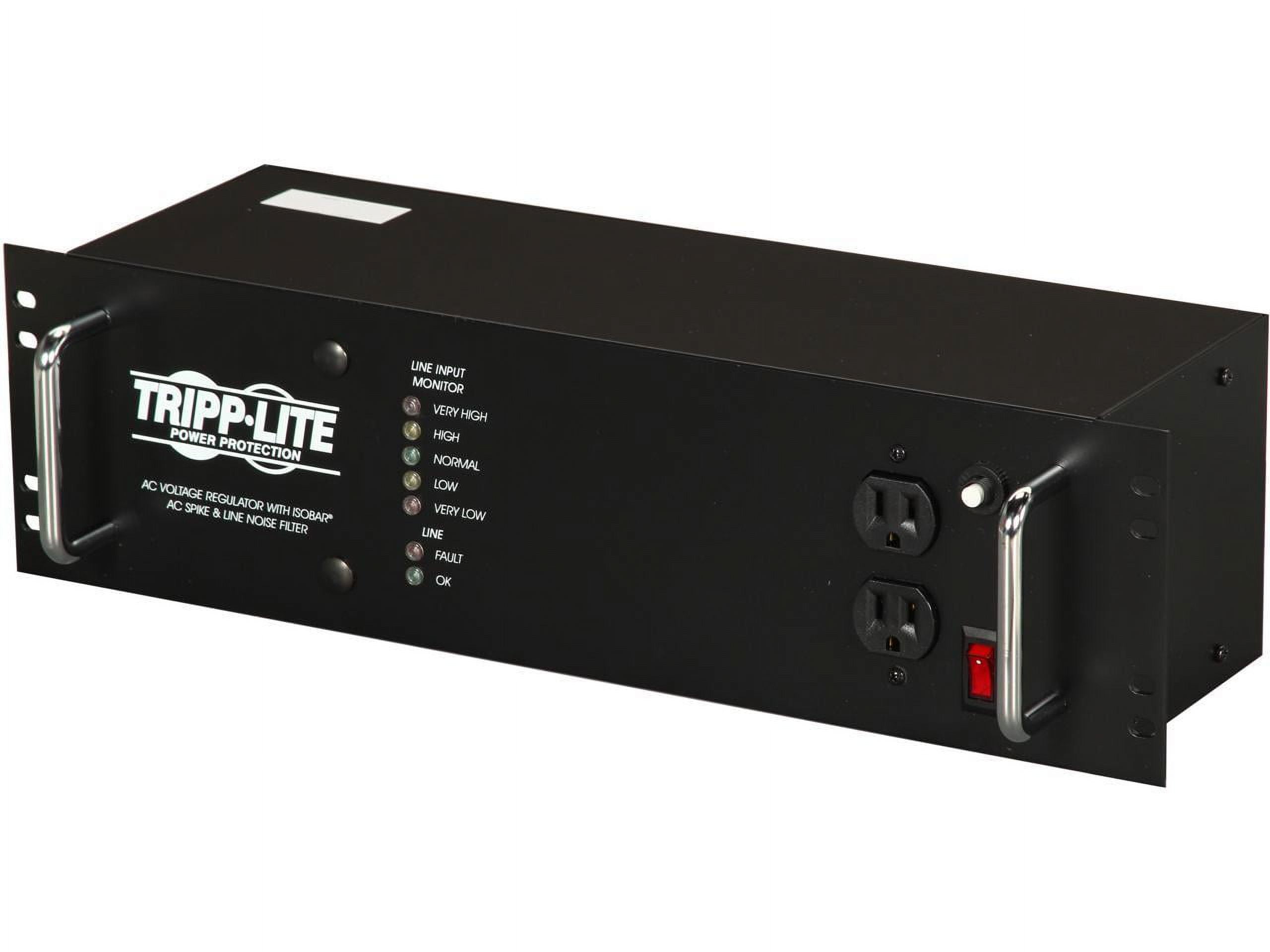 Tripp Lite 2400W 3U Rack Mount Power Conditioner, AVR, AC Surge ...