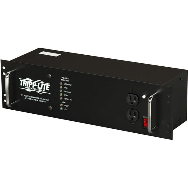 Tripp Lite 2400W 3U Rack Mount Power Conditioner, AVR, AC Surge ...