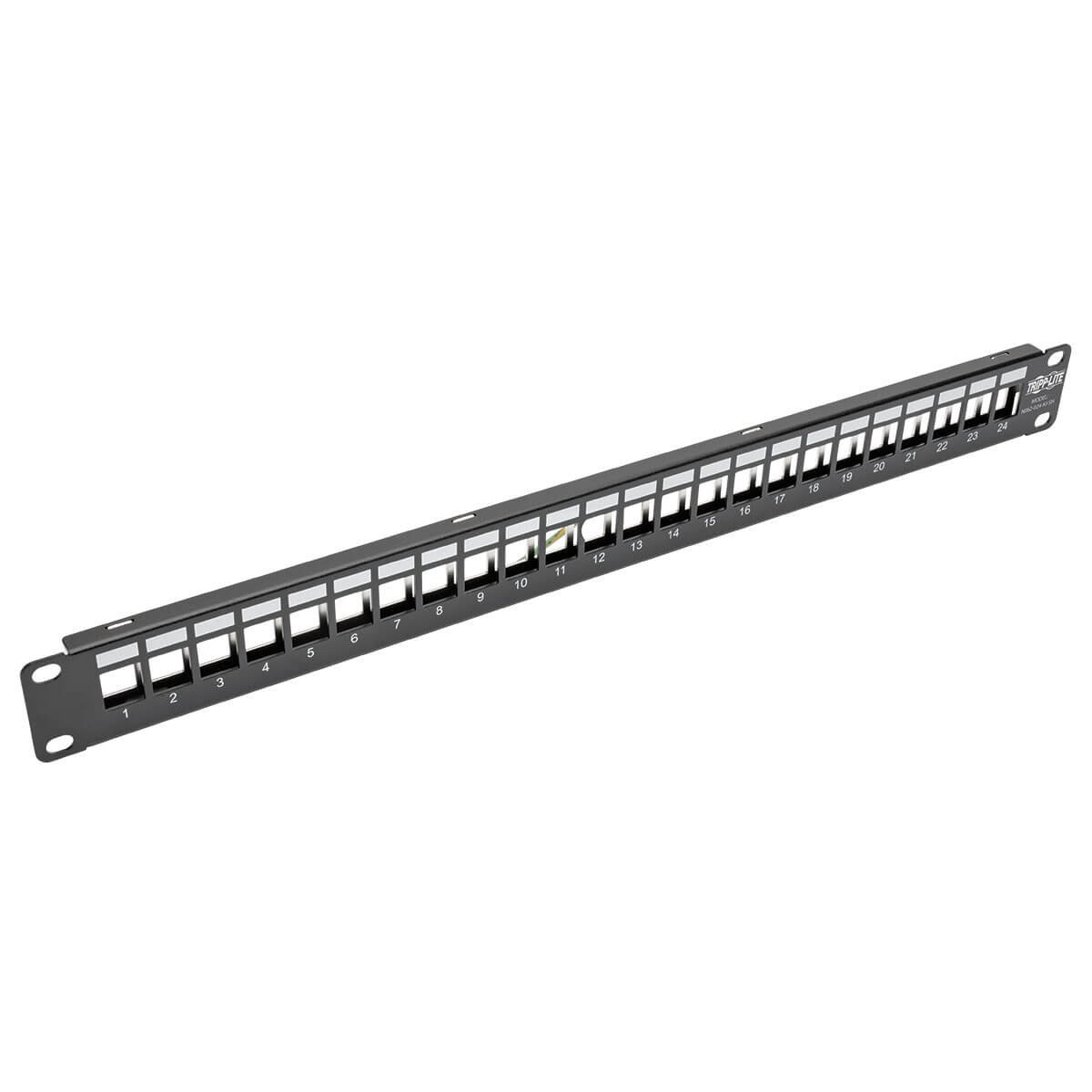 Tripp Lite 24Port Shielded Blank Patch Panel RJ45 USB HDMI Cat5/6 1URM ...