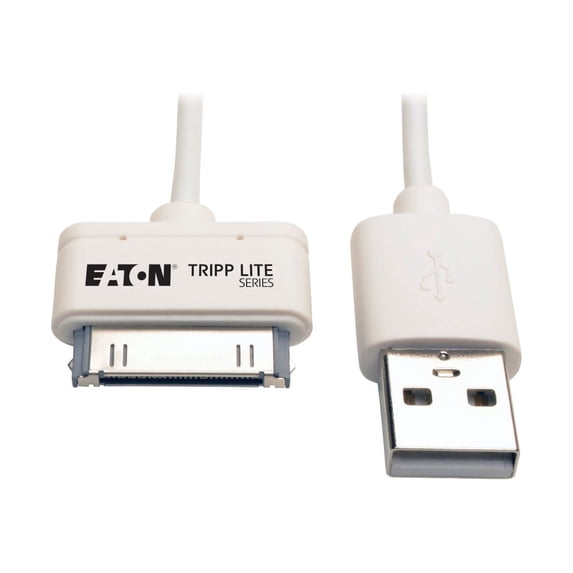 Tripp Lite 3ft USB Sync/Charge Cable with Apple 30-Pin Dock Connector ...