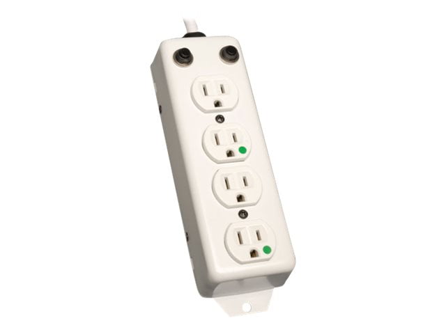 Tripp Lite Medical-Grade Power Strip, 4 Outlets, 15ft Cord, for Patient ...