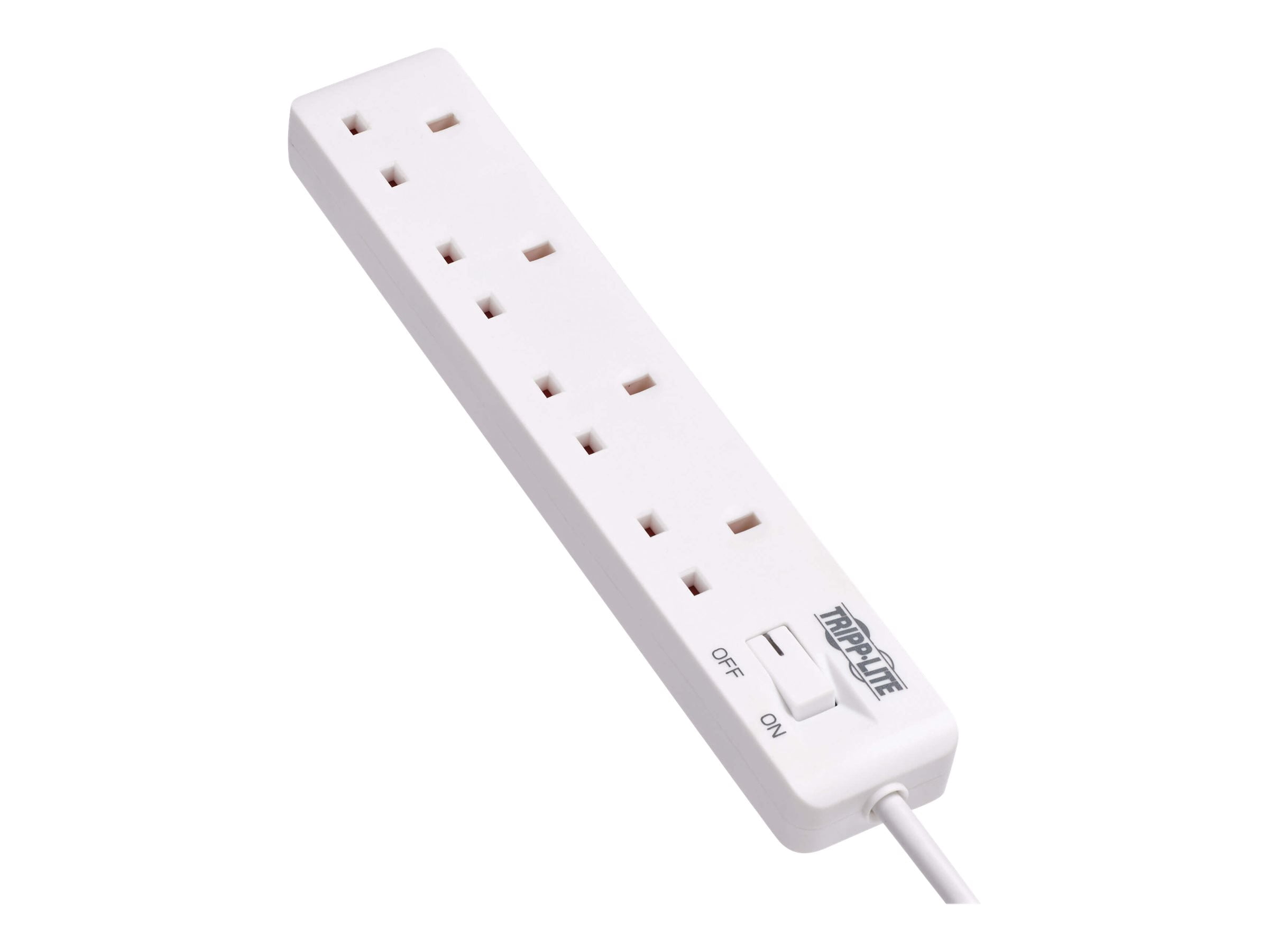 Tripp Lite 4-Outlet Power Strip - British BS1363A Outlets, 220-250V AC ...