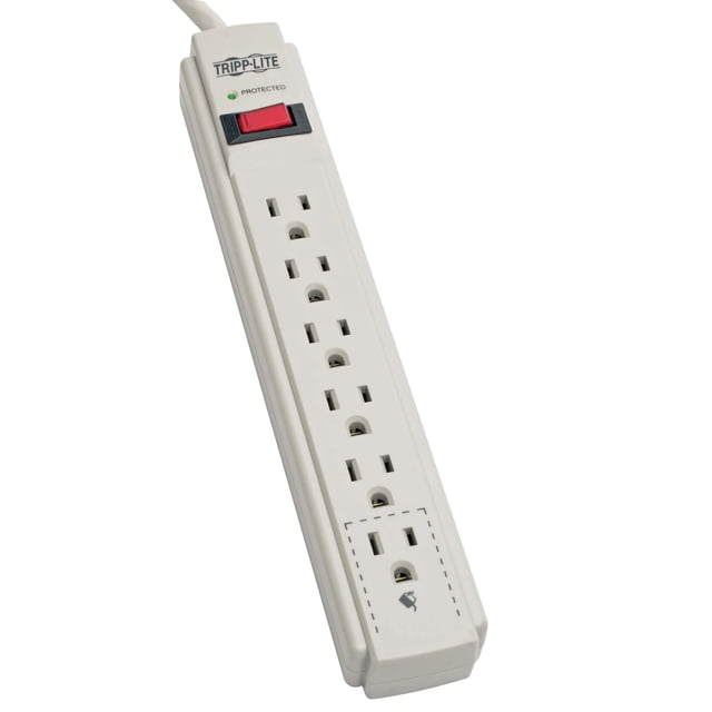 Tripp Lite 6 Outlet Surge Protector Power Strip, 4ft Cord - Walmart ...