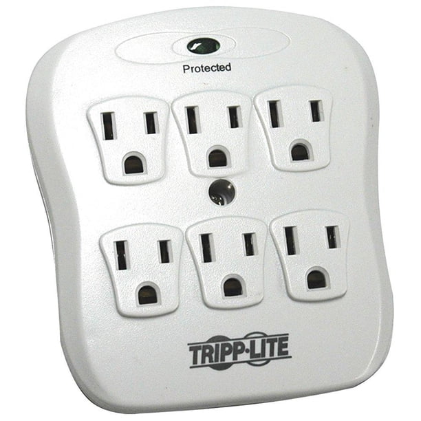 Tripp Lite 6 Outlet Surge Protector Power Strip, Direct Plug In, Gray ...