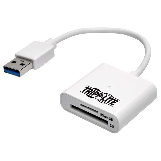Tripp Lite 6 in. USB 3.0 SuperSpeed SD & Micro SD Memory Card Media ...