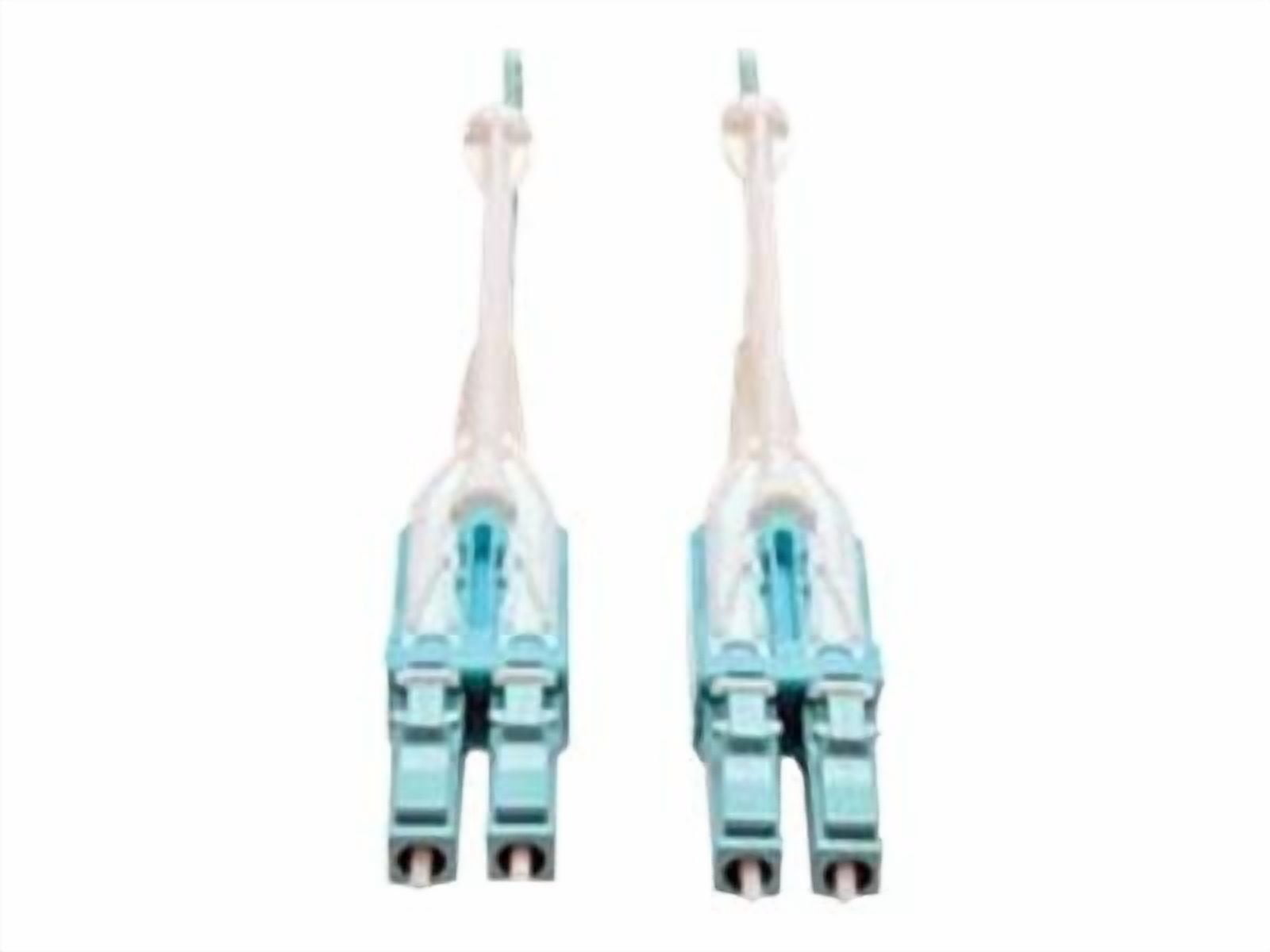 Tripp Lite 6ft 10Gb 50/125 OM3 Fiber Cable Push / Pull Tabs LC/LC Aqua ...