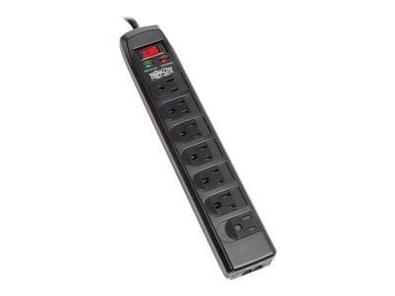 Tripp Lite Protect It! 7-Outlet Surge Protector w/ Tel/Modem Protection ...