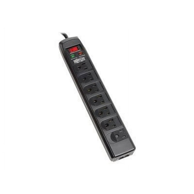Tripp Lite Protect It! 7-Outlet Surge Protector w/ Tel/Modem Protection ...