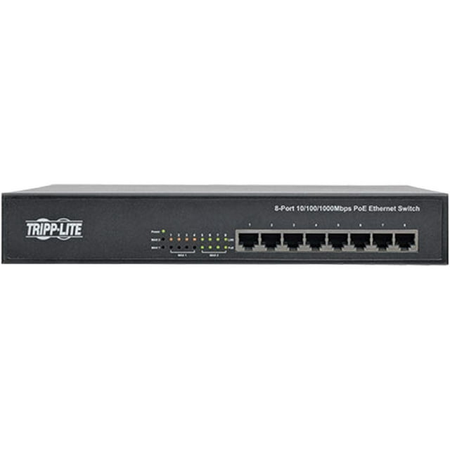 Tripp Lite 8-Port Rack-Mount/Desktop Gigabit Ethernet Unmanaged Switch ...