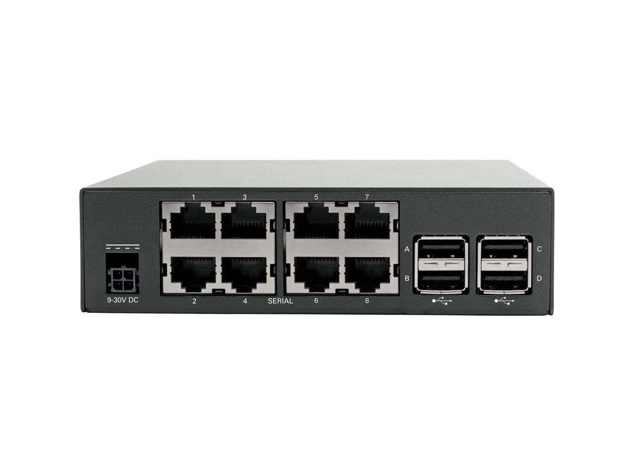 Tripp Lite 8-Port Serial Console Server with Dual GbE NIC, 4Gb Flash ...