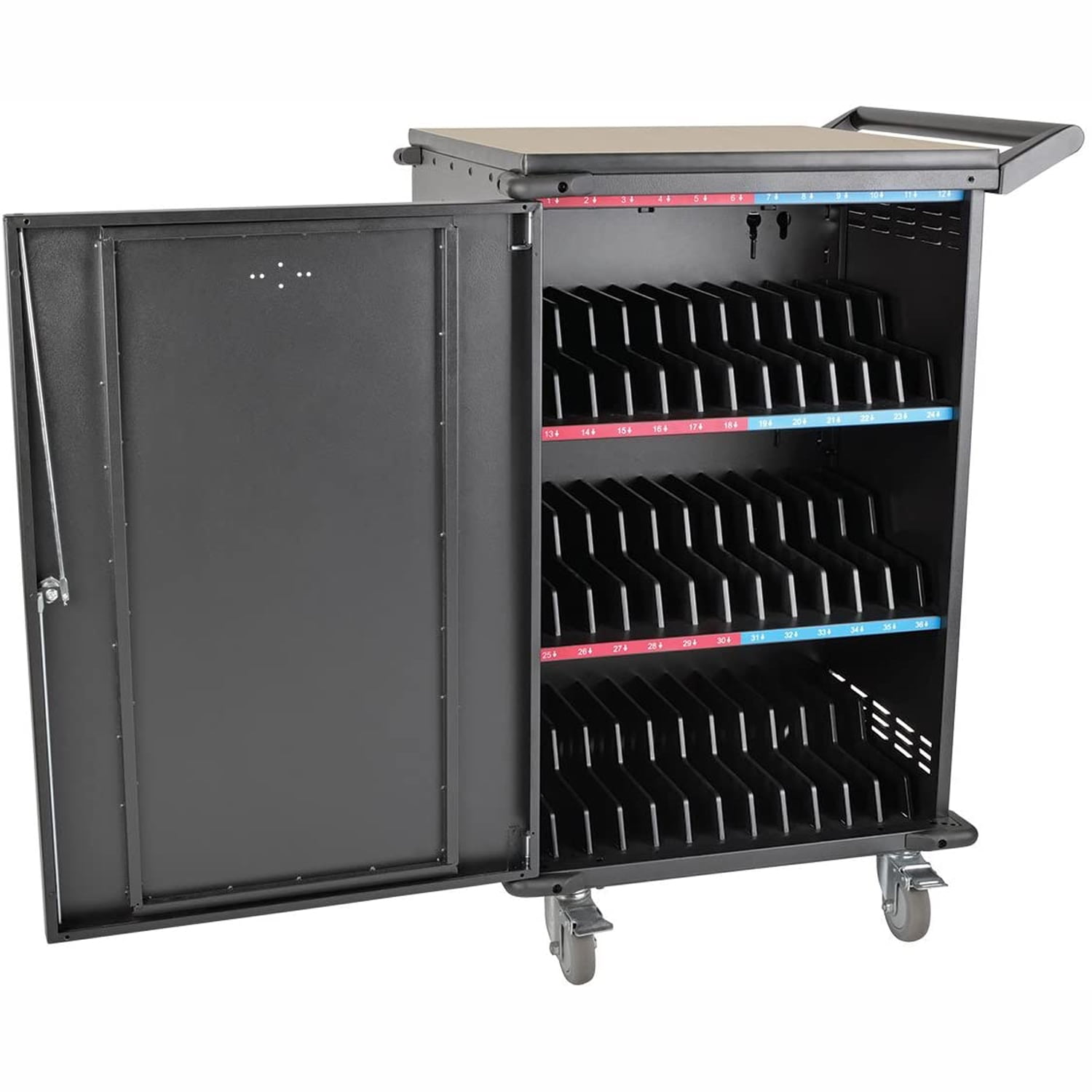 Tripp Lite 36-Port AC Charging Cart Storage Station for Chromebooks ...