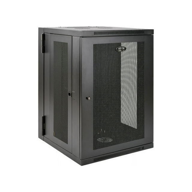 Tripp-Lite 18U SmartRack Wall-Mount Rack Enclosure Cabinet, Hinged Back ...