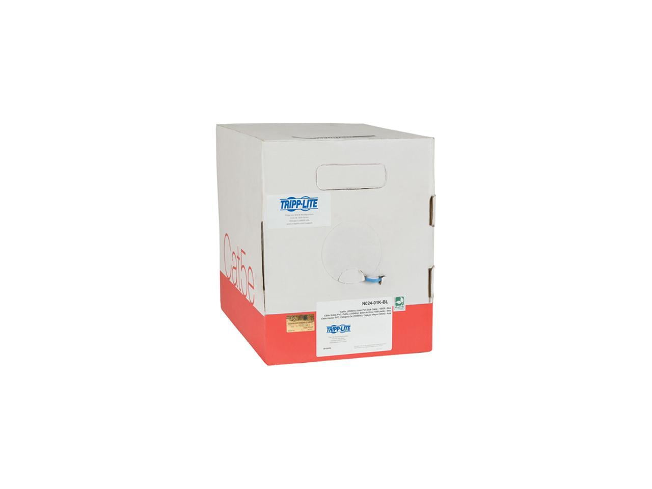 Tripp Lite Cat5/Cat5e Bulk Solid-Core Plenum-Rated PVC Cable, 350 MHz ...